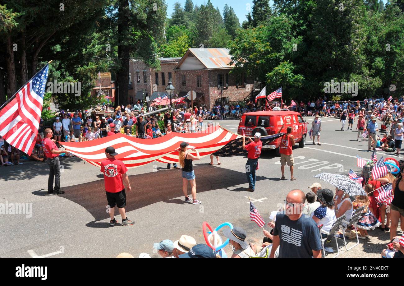 A large showing of clampers from the Nevada City Chapter of E.Clampus ...