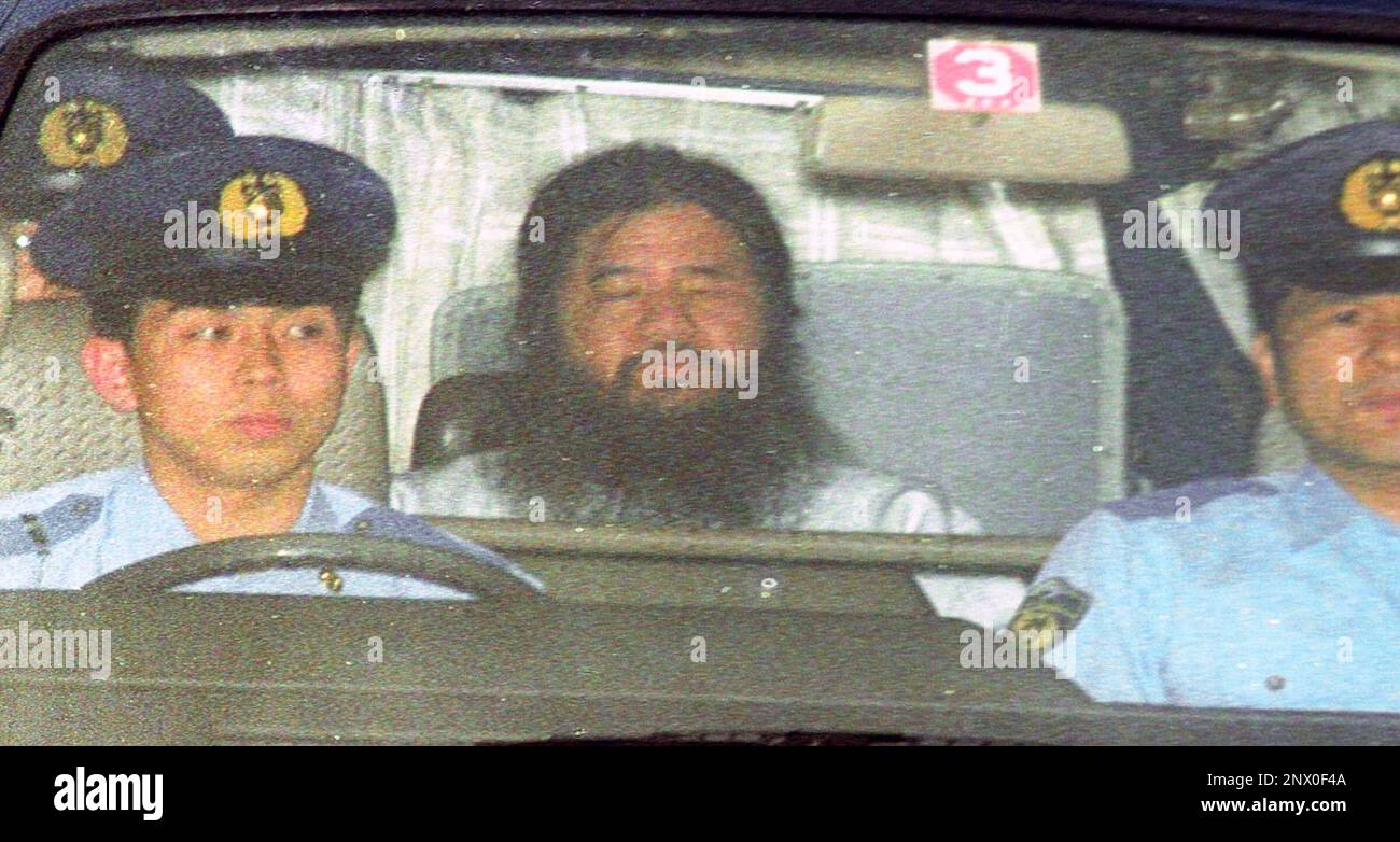 A picture taken on June 16, 1995 shows former Aum Supreme Truth cult ...