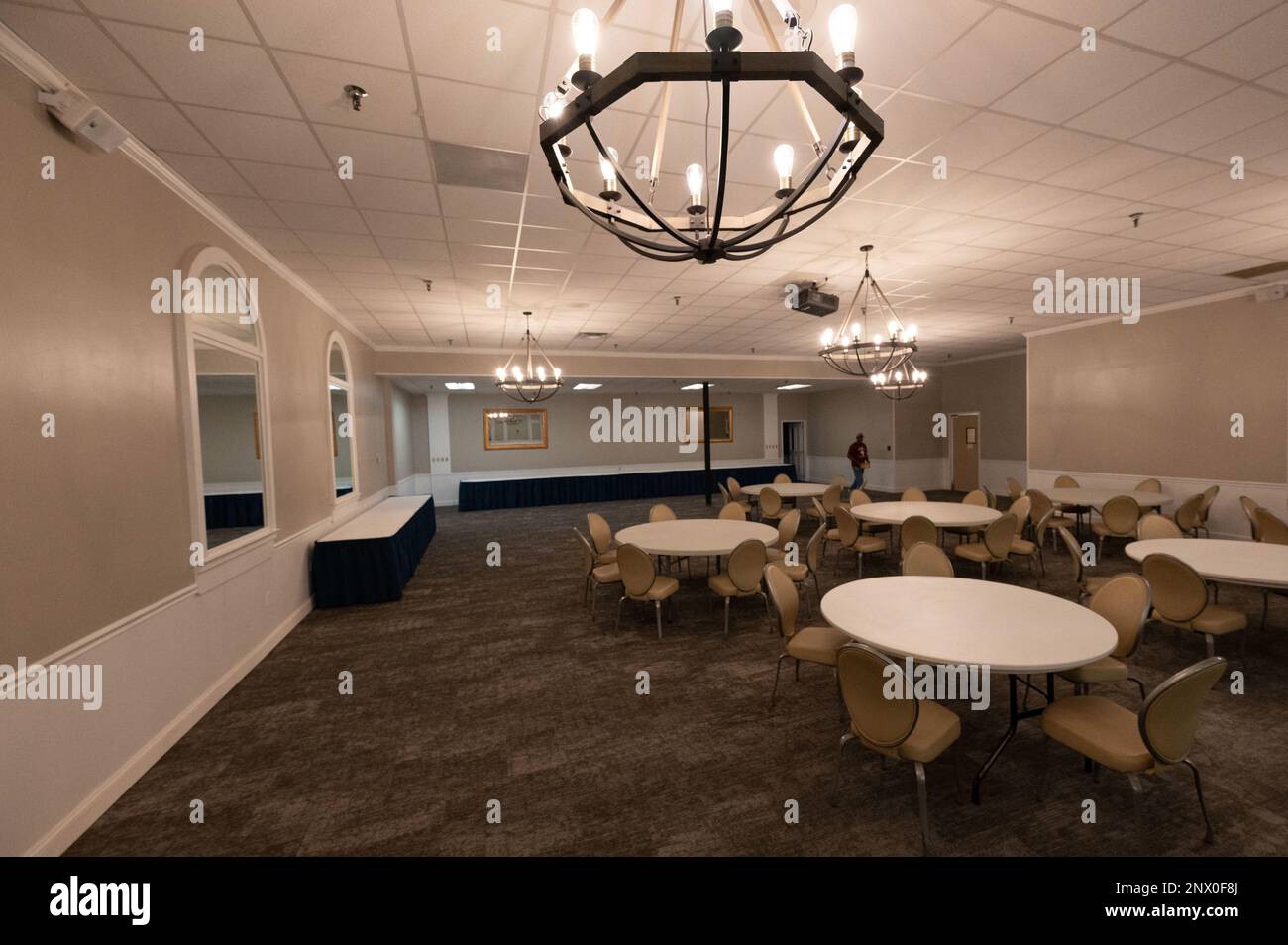 The completed ballroom at the Carolina Skies Club at Shaw Air Force ...