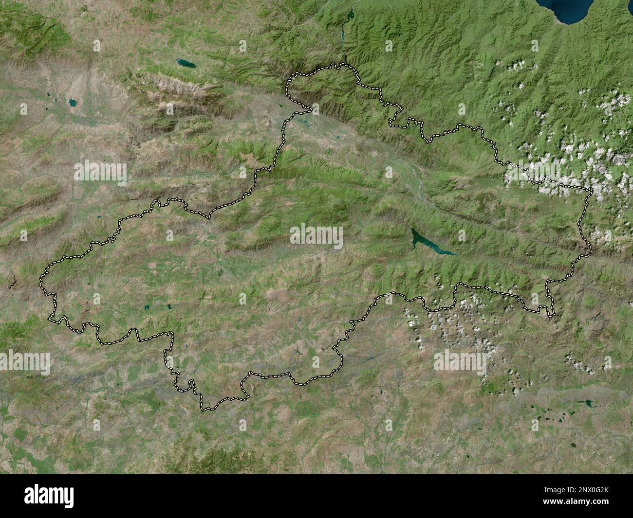 Tokat, province of Turkiye. High resolution satellite map Stock Photo ...