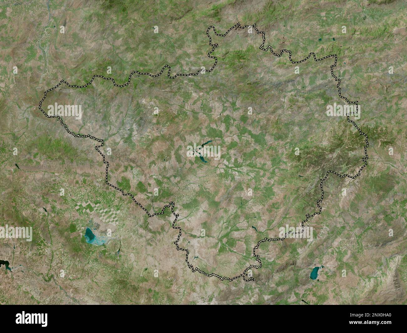 Yozgat, province of Turkiye. High resolution satellite map Stock Photo ...