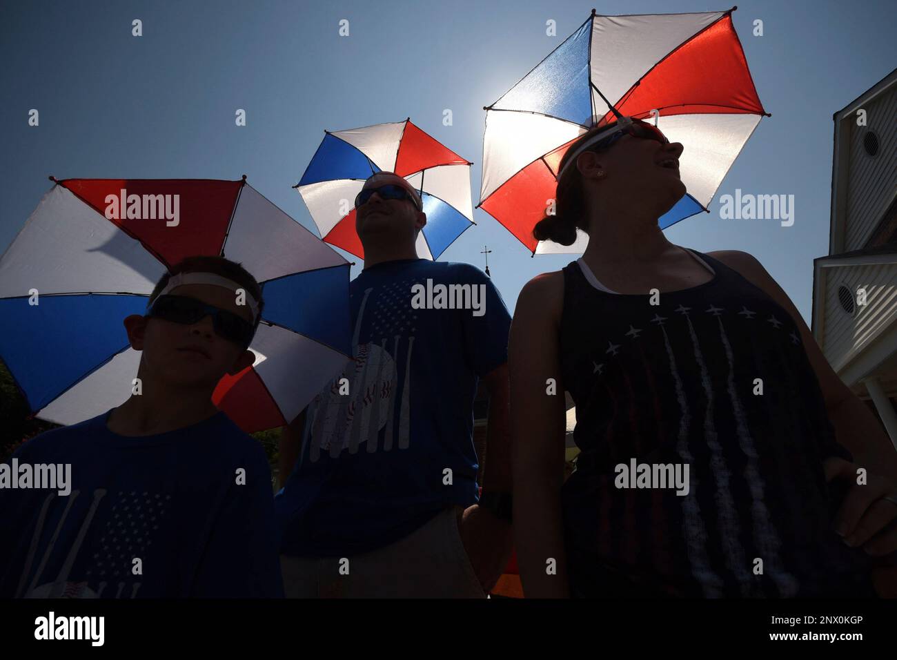 Luke, Zach and Amy Smith, of Chattanooga, watch the annual Fourth of ...