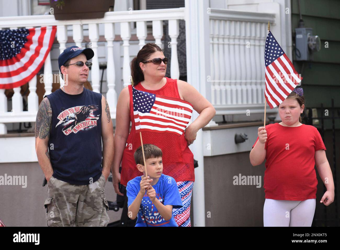 Eric Siegfried, from left, wife Brandee, son William and daughter Kenedee, all of Port Carbon ...