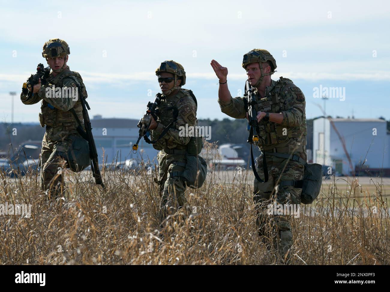 Airmen with the 172nd Security Forces Squadron, 172nd Airlift Wing ...