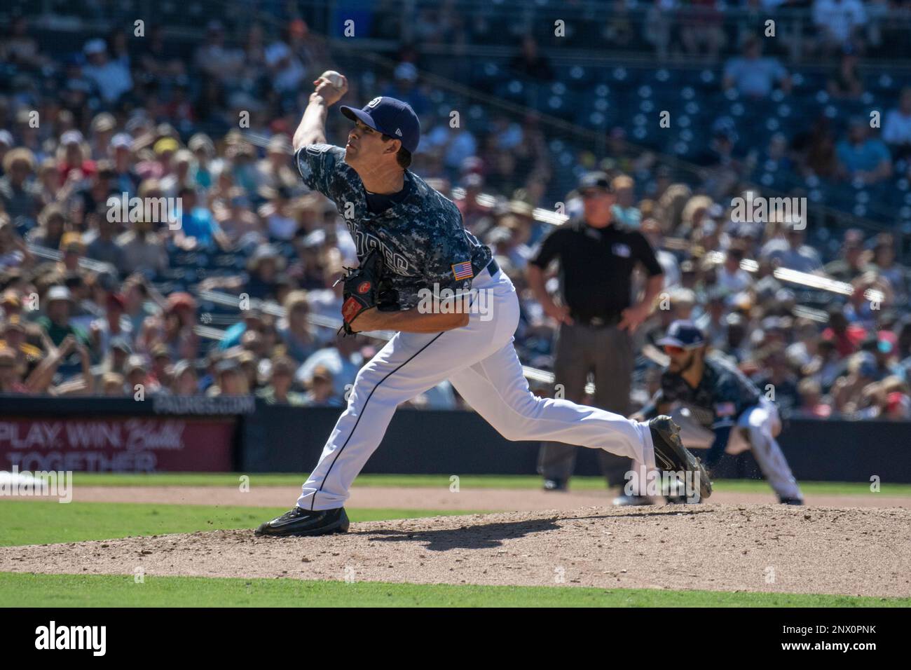 SAN DIEGO, CA - JULY 01: San Diego Padres Pitcher Robert Stock (66 ...