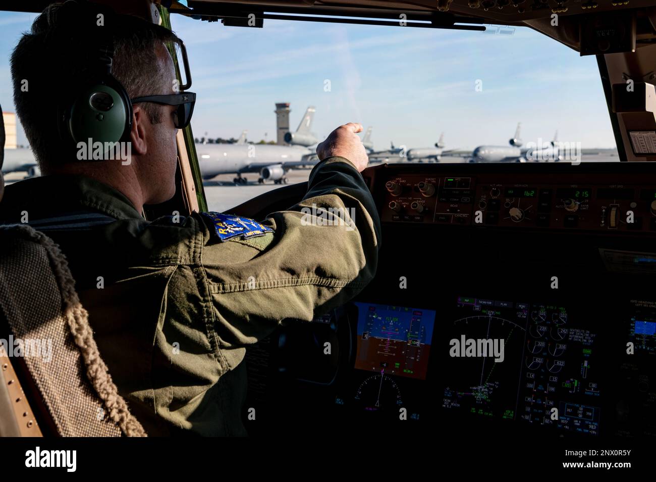 U.S. Air Force Capt. Thomas Gilkey, 344th Air Refueling Squadron KC-46A ...