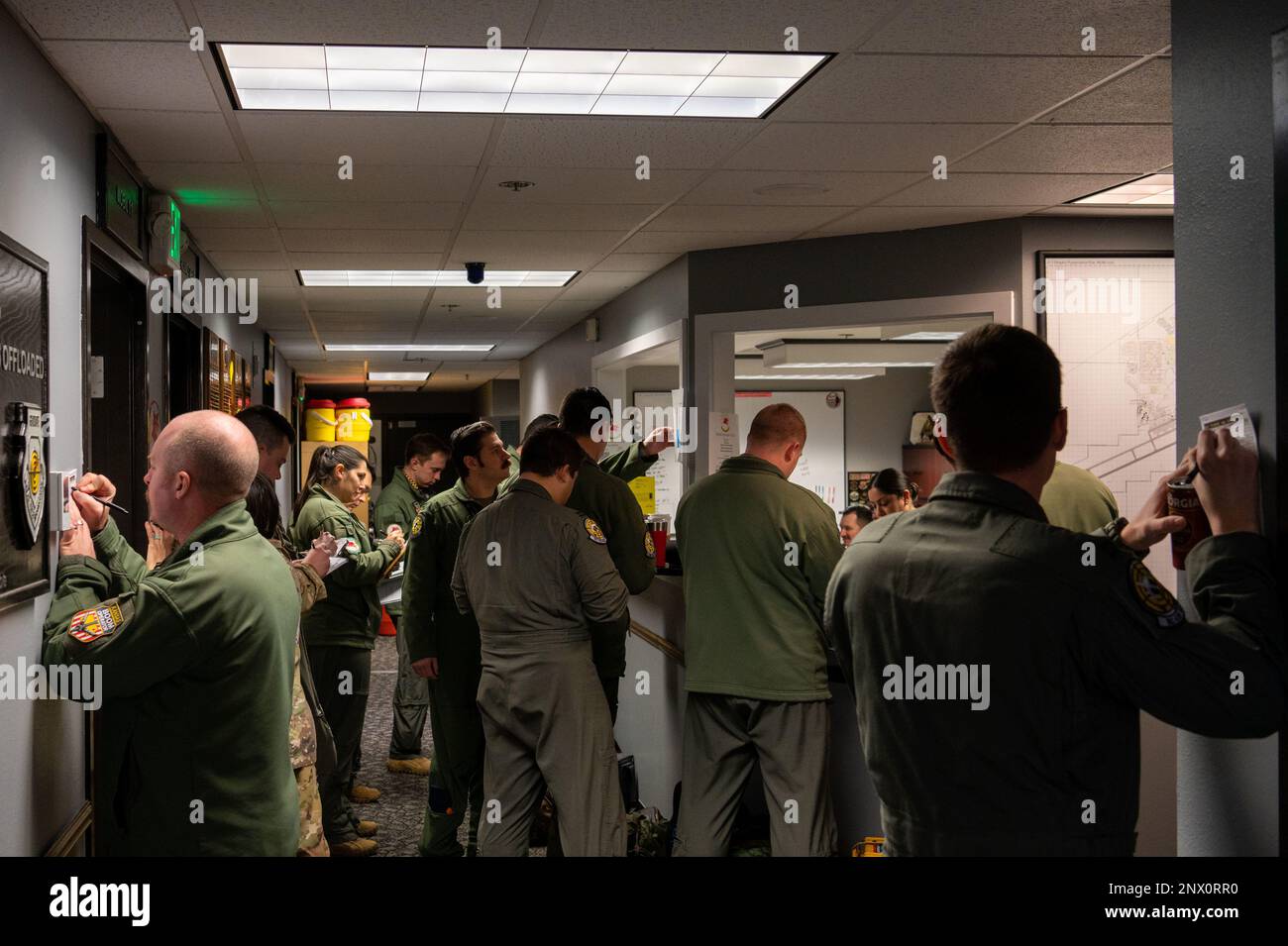 U.S. Air Force Airmen from the 509th Weapons Squadron receive a pre ...