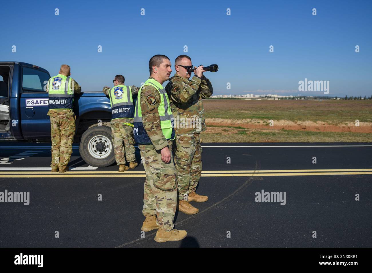 U.S. Air Force Tech. Sgt. Devin Smith, left, NCOIC of occupational ...