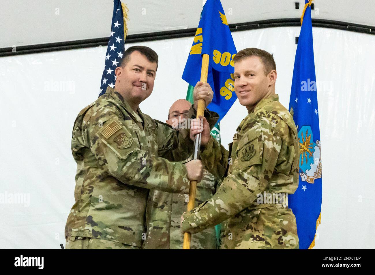 U.S. Air Force Maj. Matthew Molten, incoming commander of the 908th ...