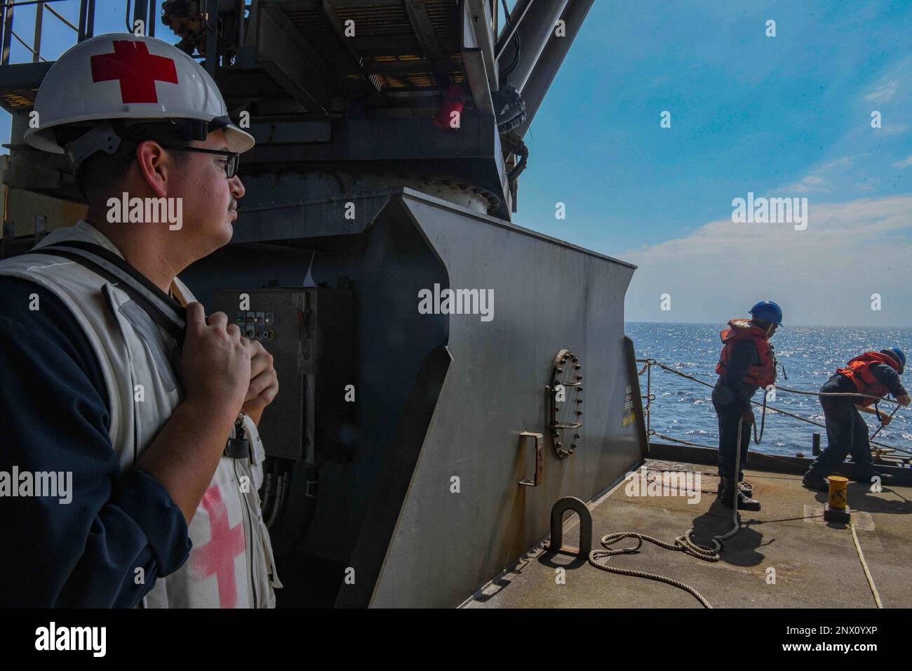 230204-N-TC338-1082 RED SEA (Feb. 4, 2023) Hospital Corpsman 2nd Class ...