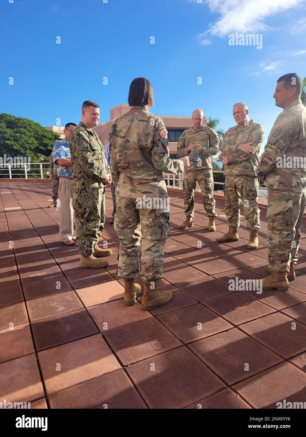 (pictured center) Brig. Gen. Joseph Ricciardi, Director of Operations ...