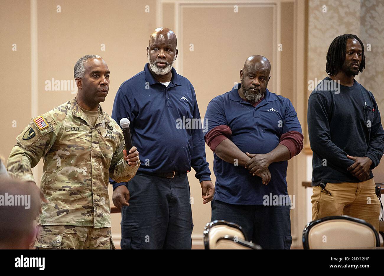 Brig. Gen. Jason E. Kelly, Fort Jackson commander, recognizes the ...