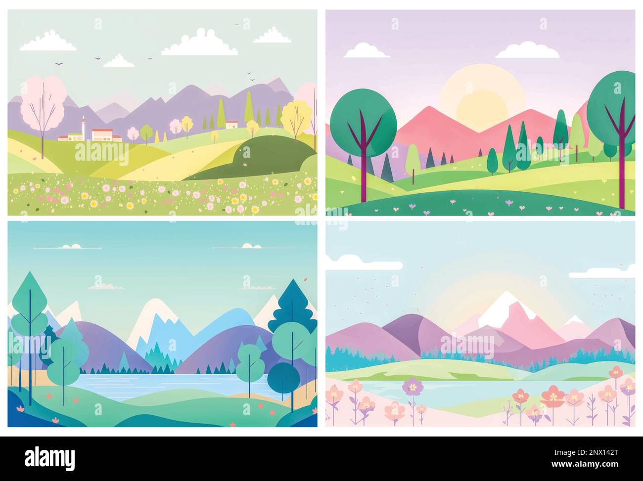 Tranquil outdoor atmosphere Stock Vector Images - Alamy