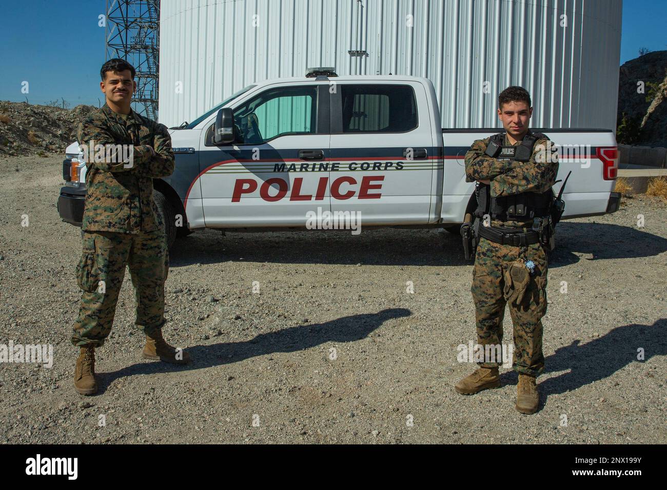 U.S. Marine Corps Sgt. John Gundling, left, poses with Sgt. JohnPaul ...