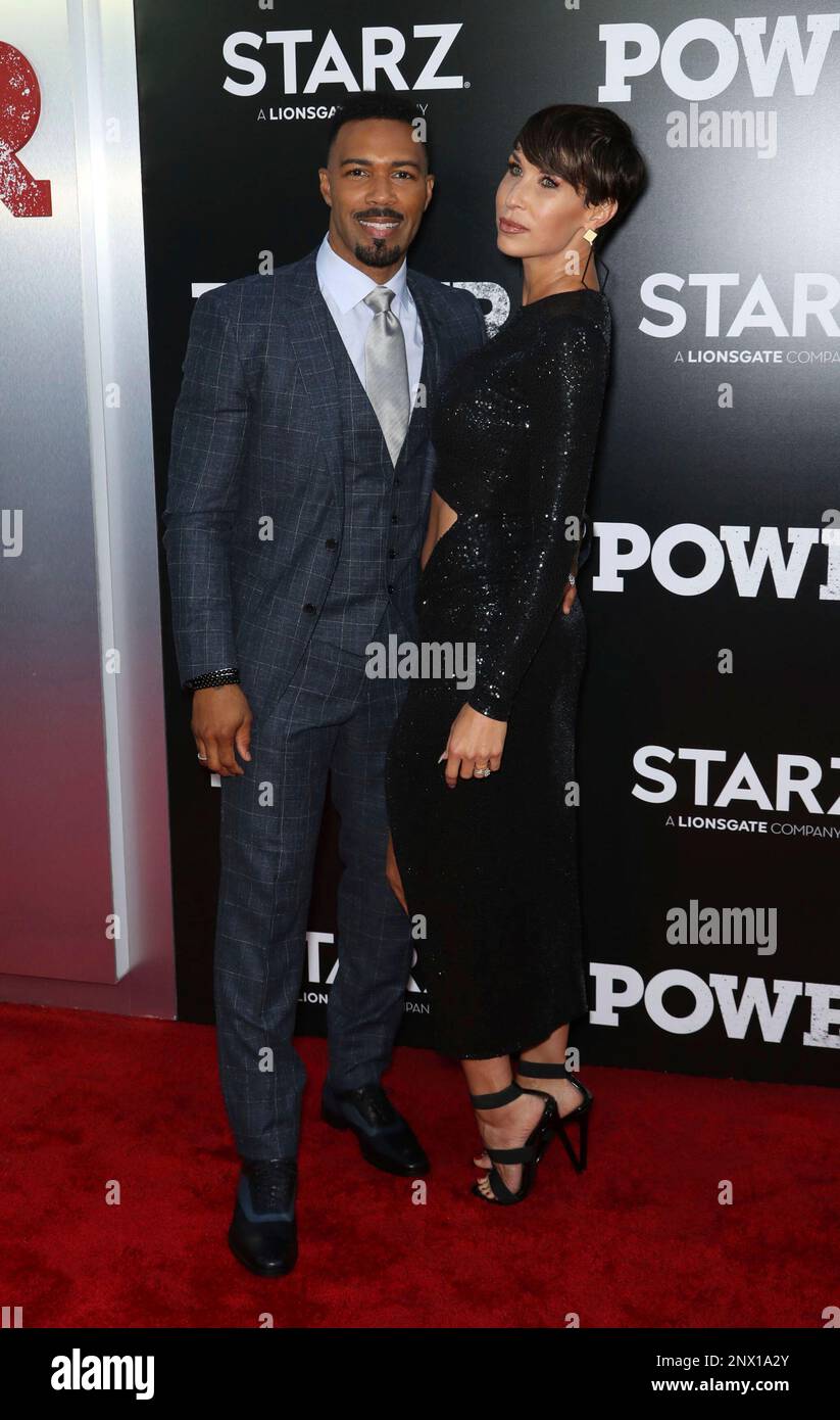 Photo by: John Nacion/STAR MAX/IPx 2018 6/28/18 Omari Hardwick and wife ...