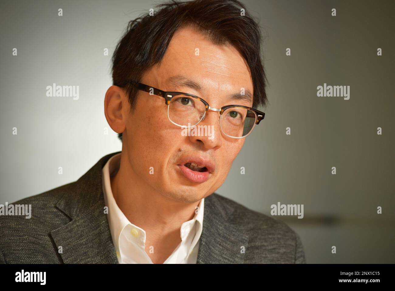 Amazon Japan President Jasper Cheung speaks during an interview in ...