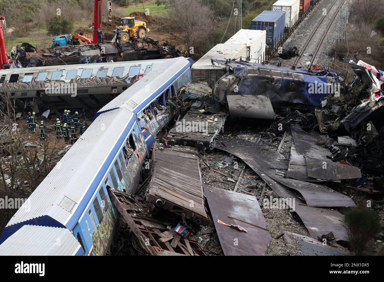Greece train crash 2023 hi-res stock photography and images - Alamy