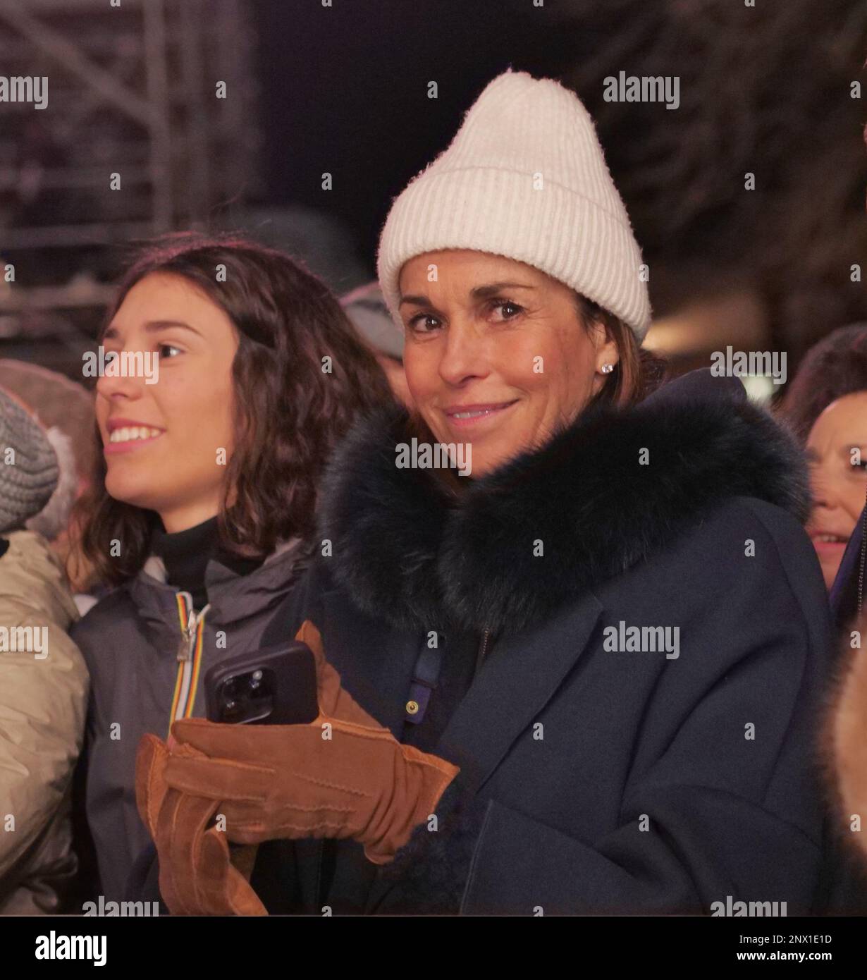 Major of Bergamo Giorgio Gori and wife Cristina Parodi during show for ...