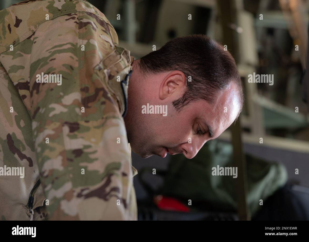 Aircrew from the 43rd Electronic Combat Squadron perform pre-flight inspections at Davis-Monthan ...