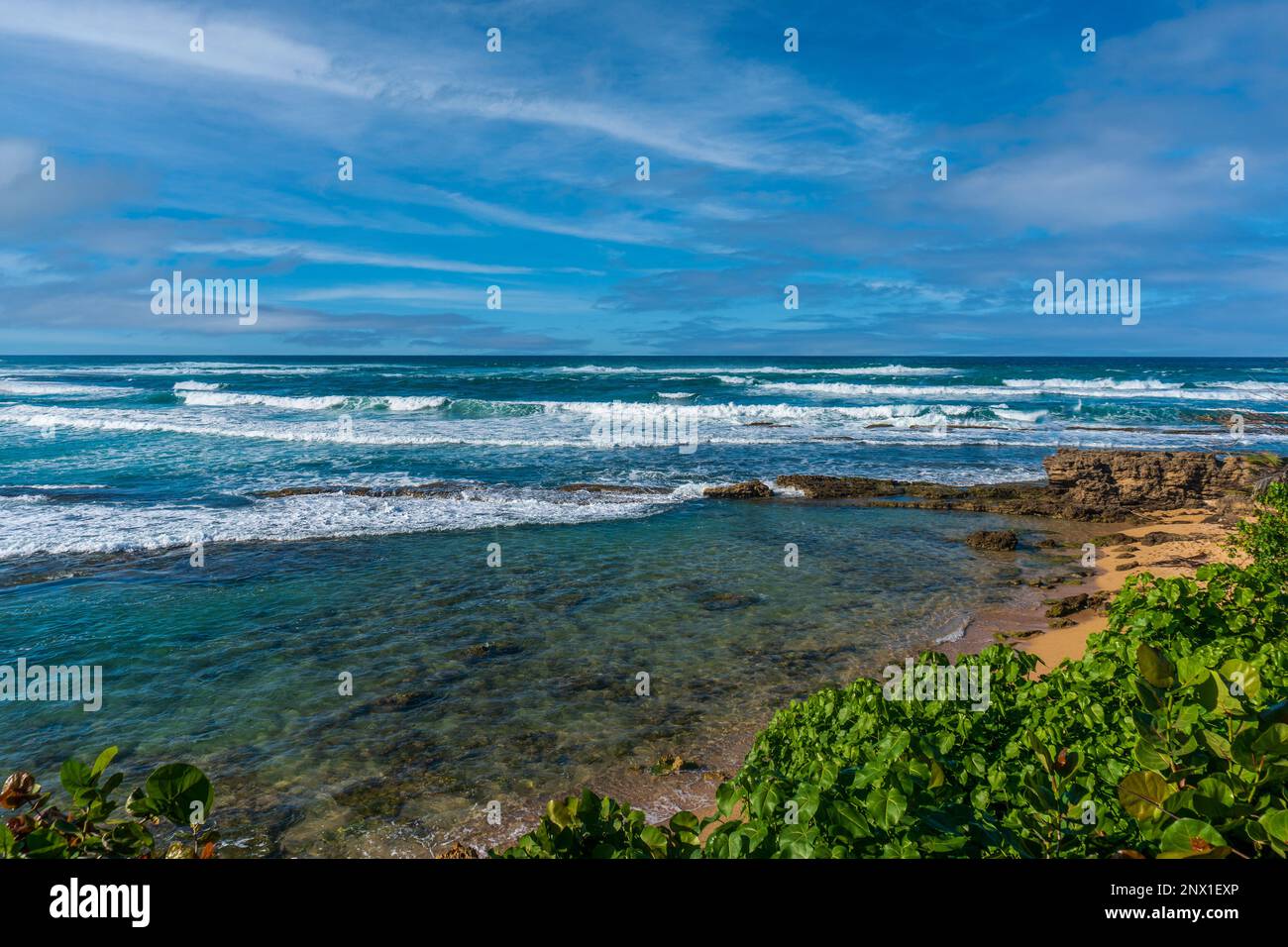 Hidden Beach in Piñones Loiza Puerto Rico Stock Photo - Alamy