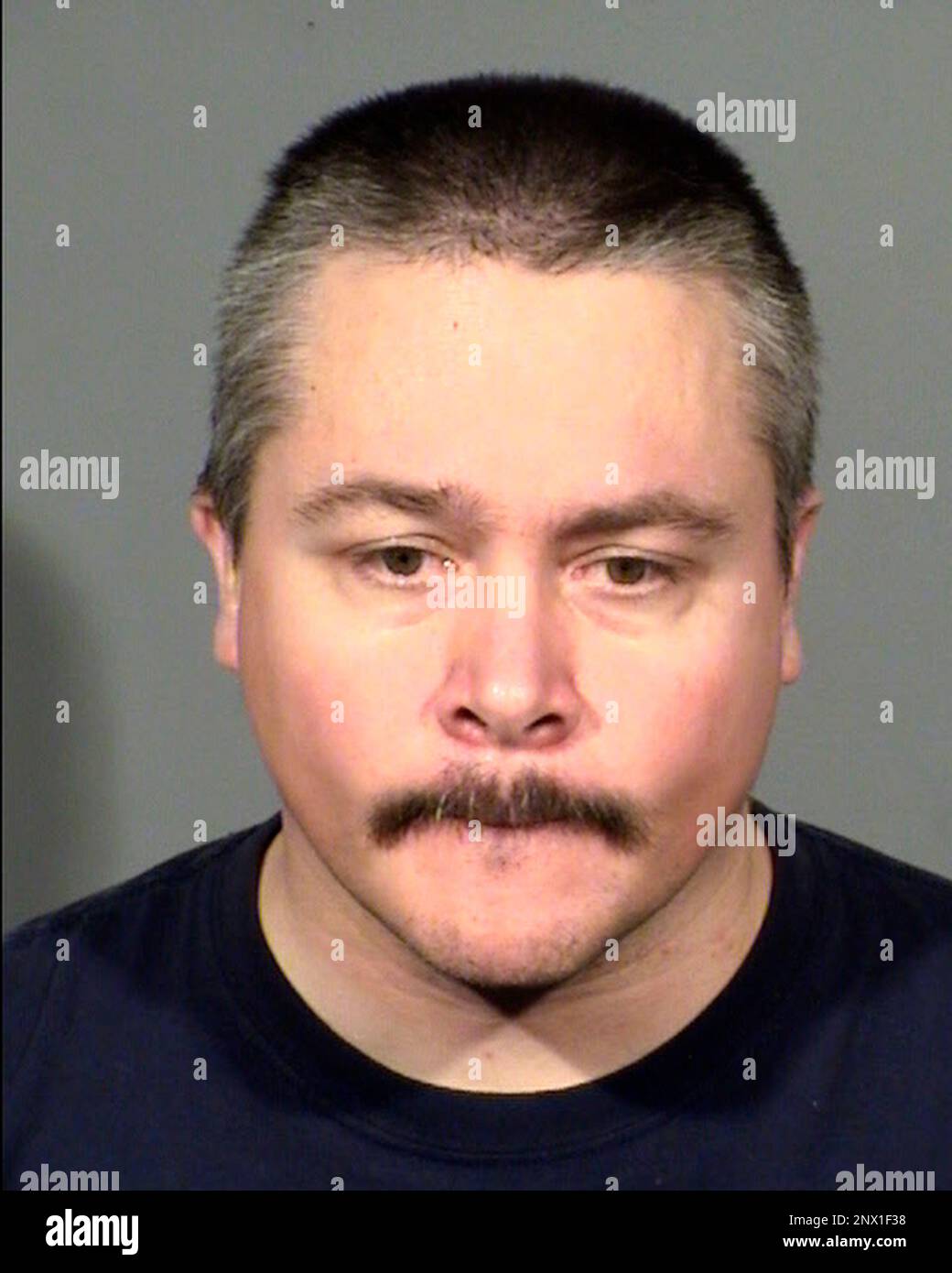This Clark County Detention Center booking photo shows suspect Anthony ...