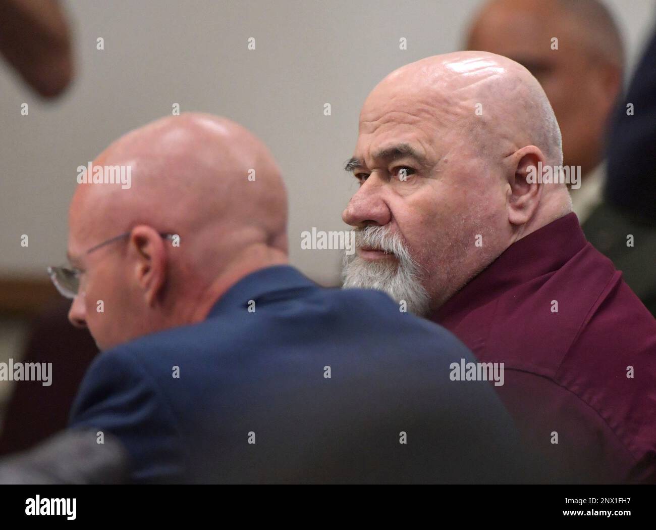 Franklin Gebhardt, right, reacts as he listens to the verdict during ...