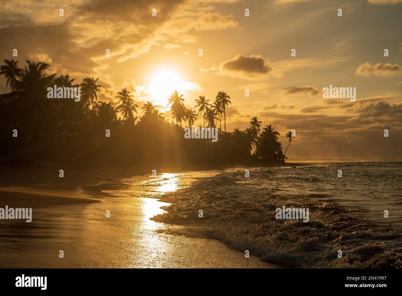 Beautiful Sunset at Piñones loiza Puerto Rico Stock Photo - Alamy