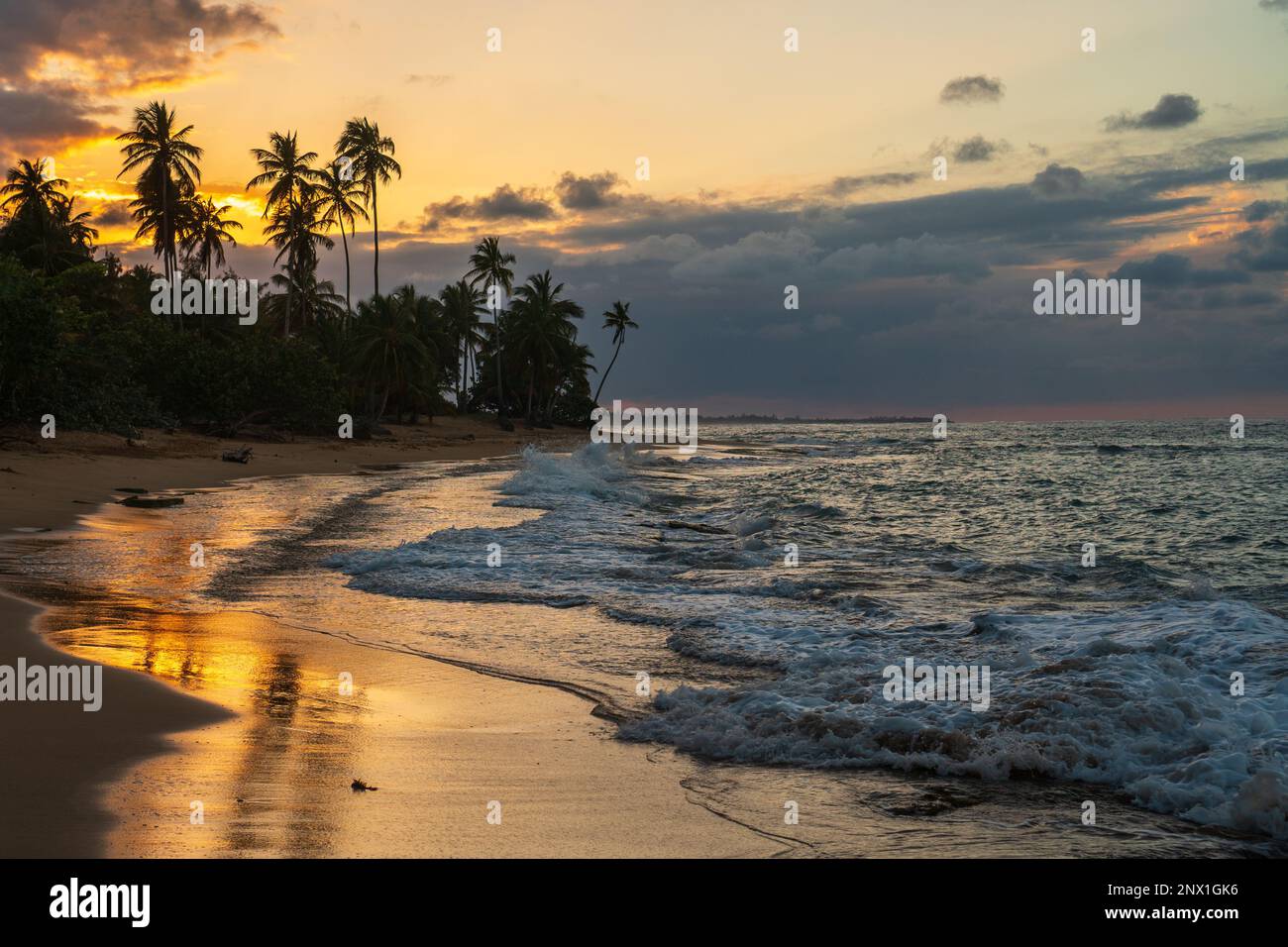 Beautiful Sunset at Piñones loiza Puerto Rico Stock Photo - Alamy