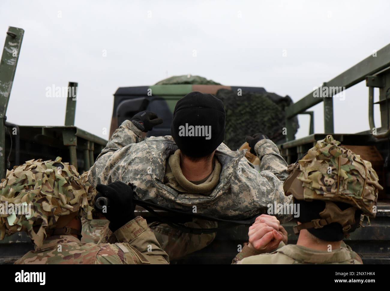 Soldiers assigned to the 1st Battalion, 26th Infantry Regiment, 2nd Brigade Combat Team “Strike ...