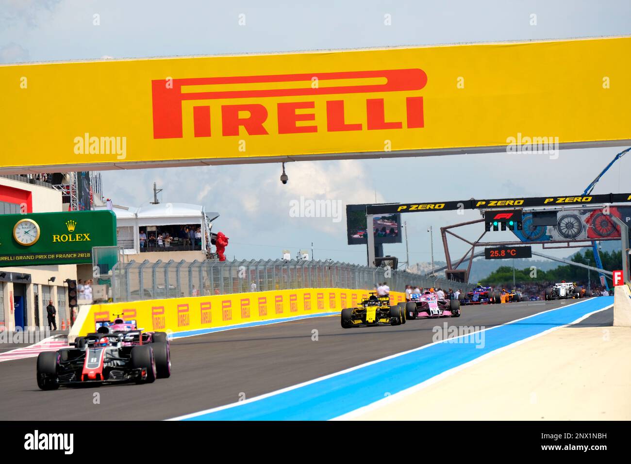 June 24, 2018 - Le Castellet, Var, France - starting of the race of the ...