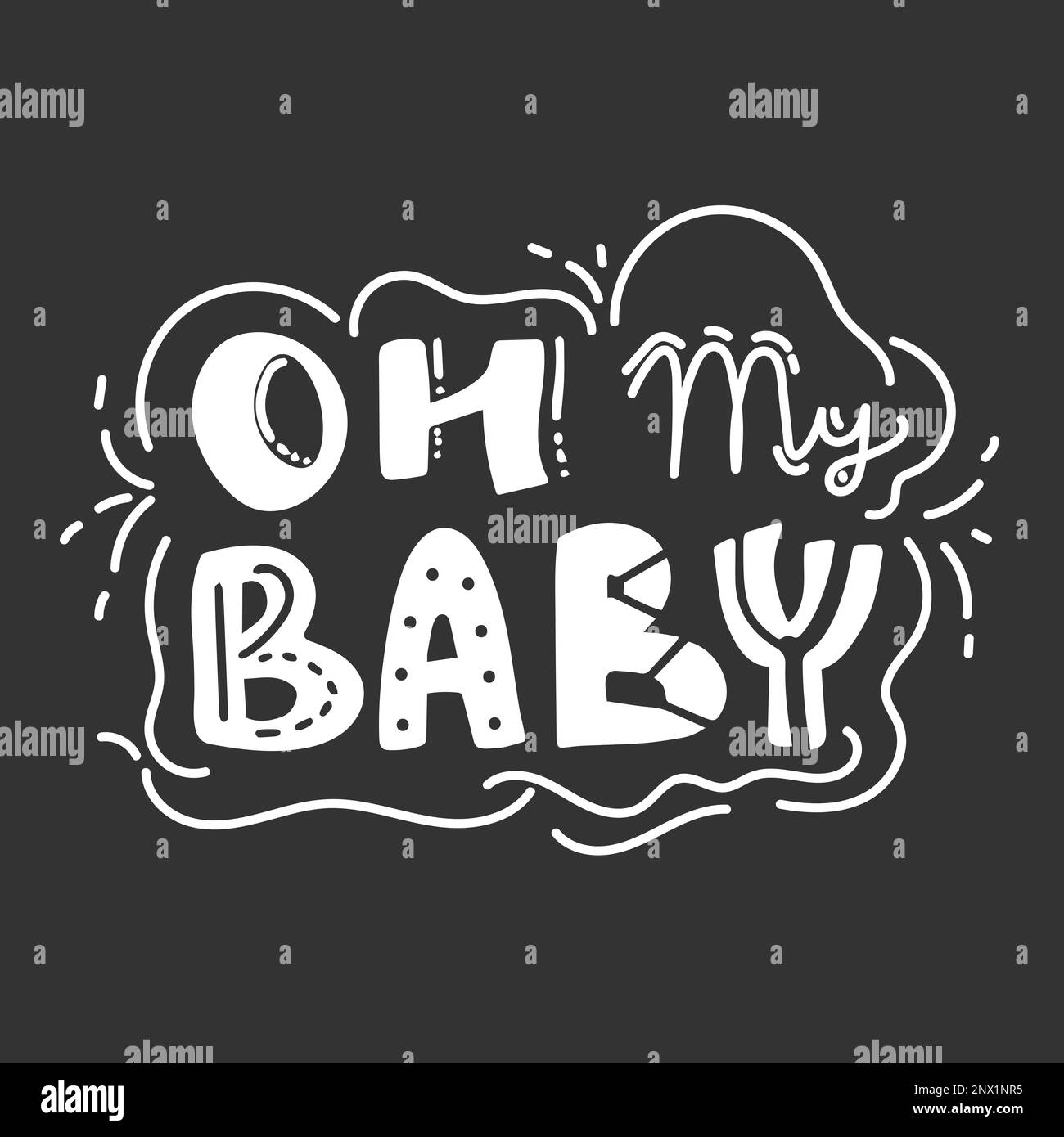 My Baby. Baby shower inscription for babies clothes and nursery ...