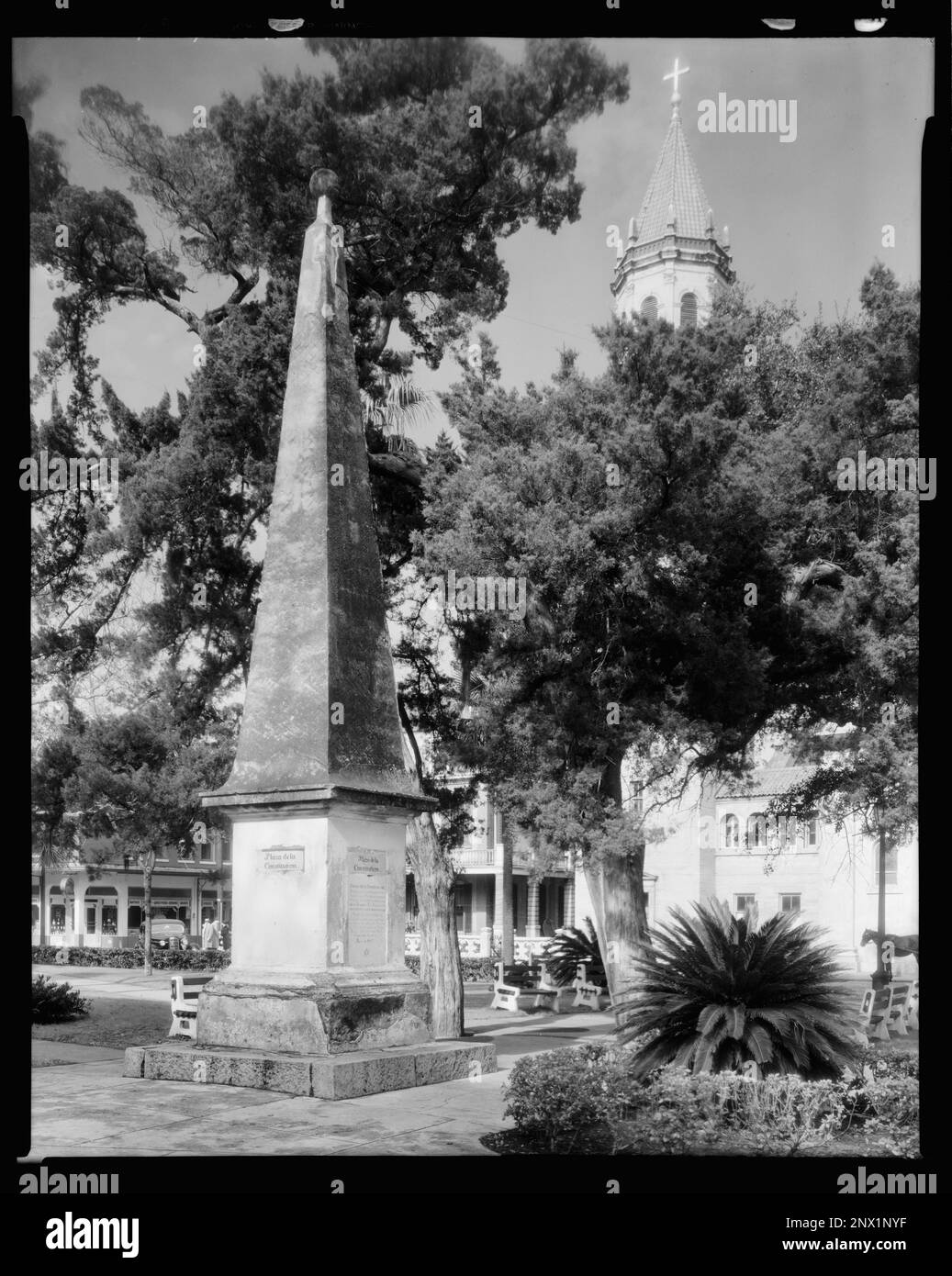 Constitution Monument in Plaza, St. Augustine, St. Johns County ...