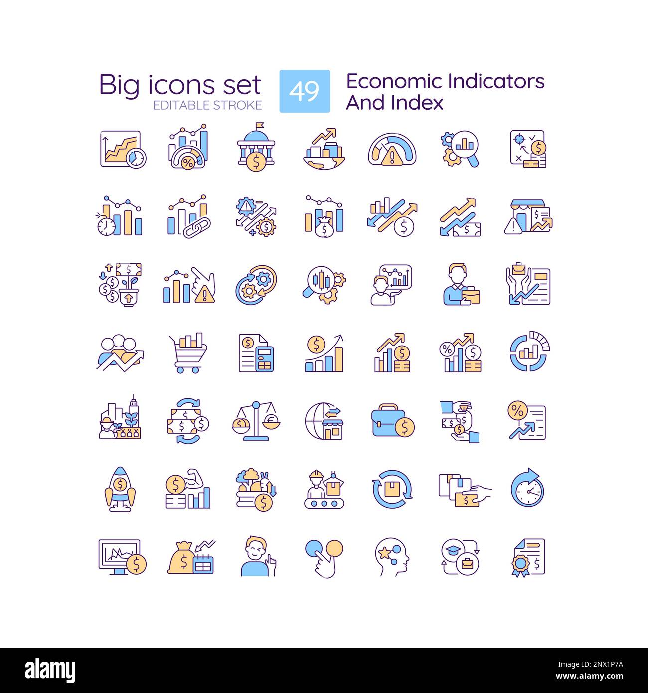 Performance indicators line icons Stock Vector Images - Alamy