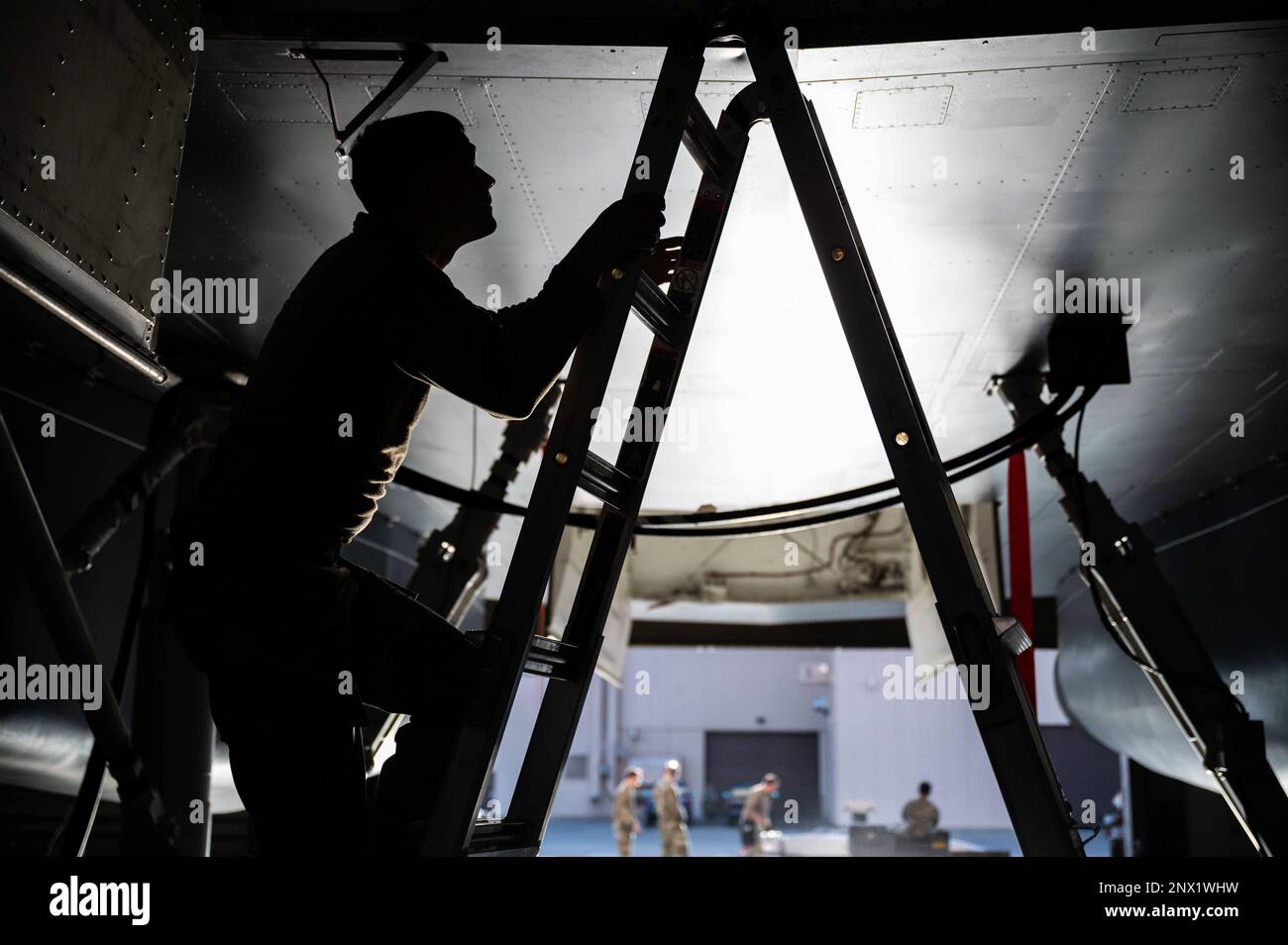 Senior Airman Jarod Baker, load crew member from the 37th Aircraft ...