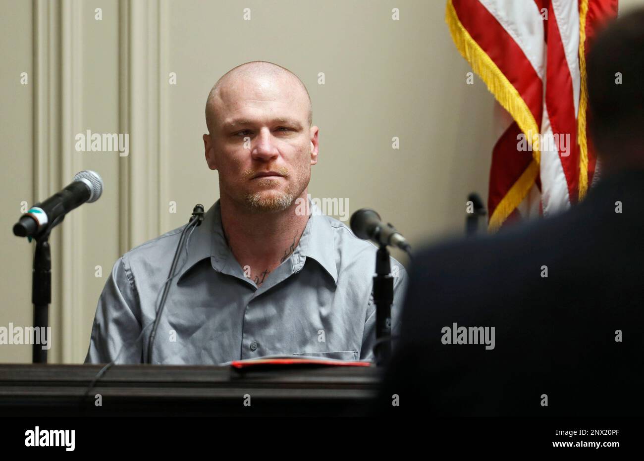 Patrick Douglas, a member of the Aryan Brotherhood, testifies that ...