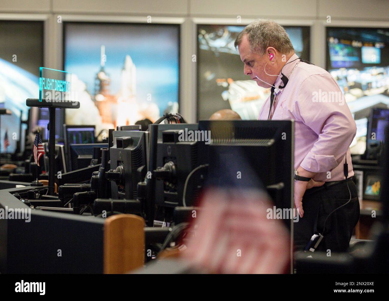 Timothy "T.J." Creamer, right, a former astronaut and current mission ...