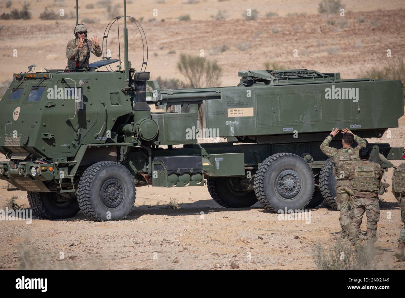 A Soldier with 2nd Battalion, 130th Field Artillery Regiment, Task ...