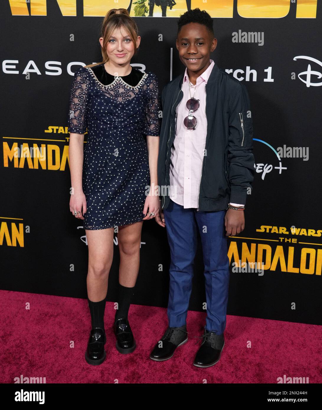 Los Angeles, USA. 28th Feb, 2023. (L-R) Emma Berman and Jamaal Avery Jr ...
