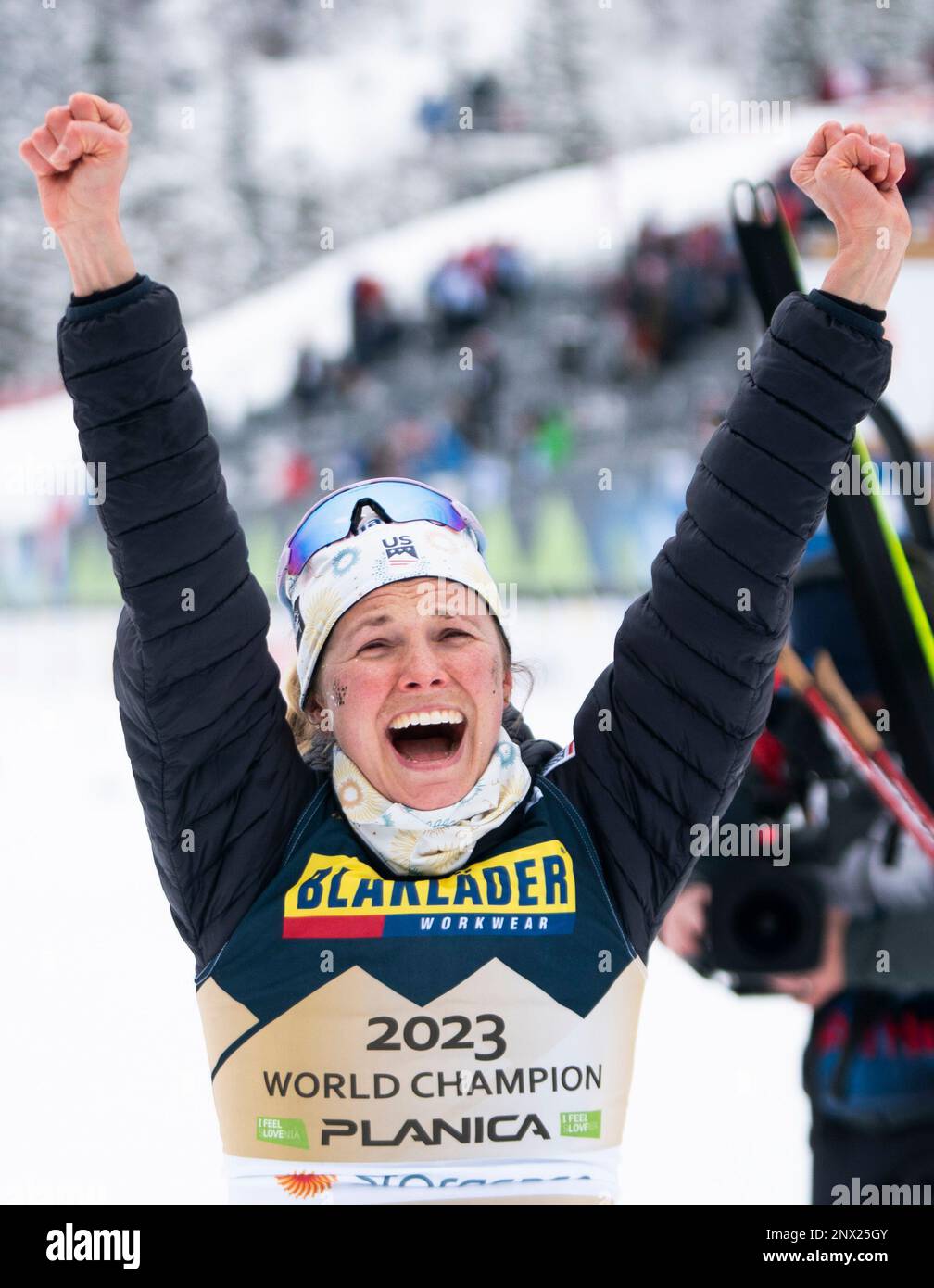 Planica, Slovenia 20230228.Jessie Diggins (USA) won the women's 10 km ...