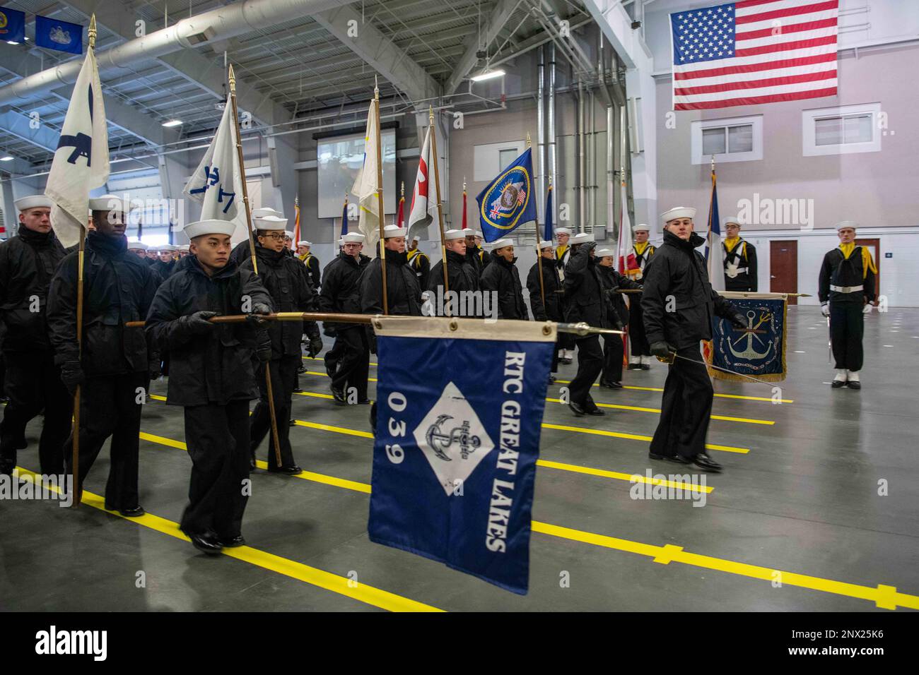 Sailors graduate boot camp during pass-in-review at U.S. Navy Recruit ...