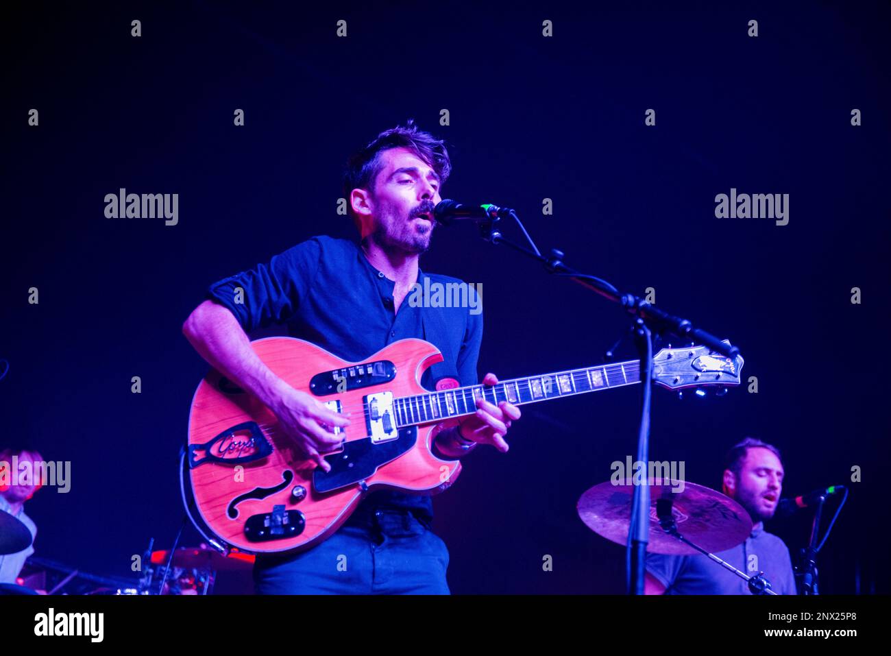 Taylor Rice of Local Natives performs at the Fonda Theatre on Jan. 28 ...