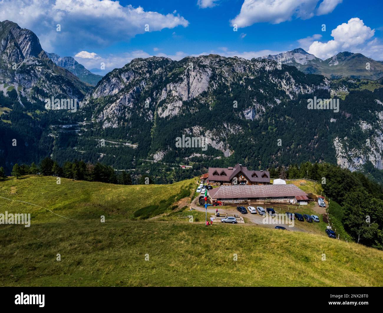 Carnia, Monte Croce pass and Monte Coglians. Nature in Friuli Stock ...