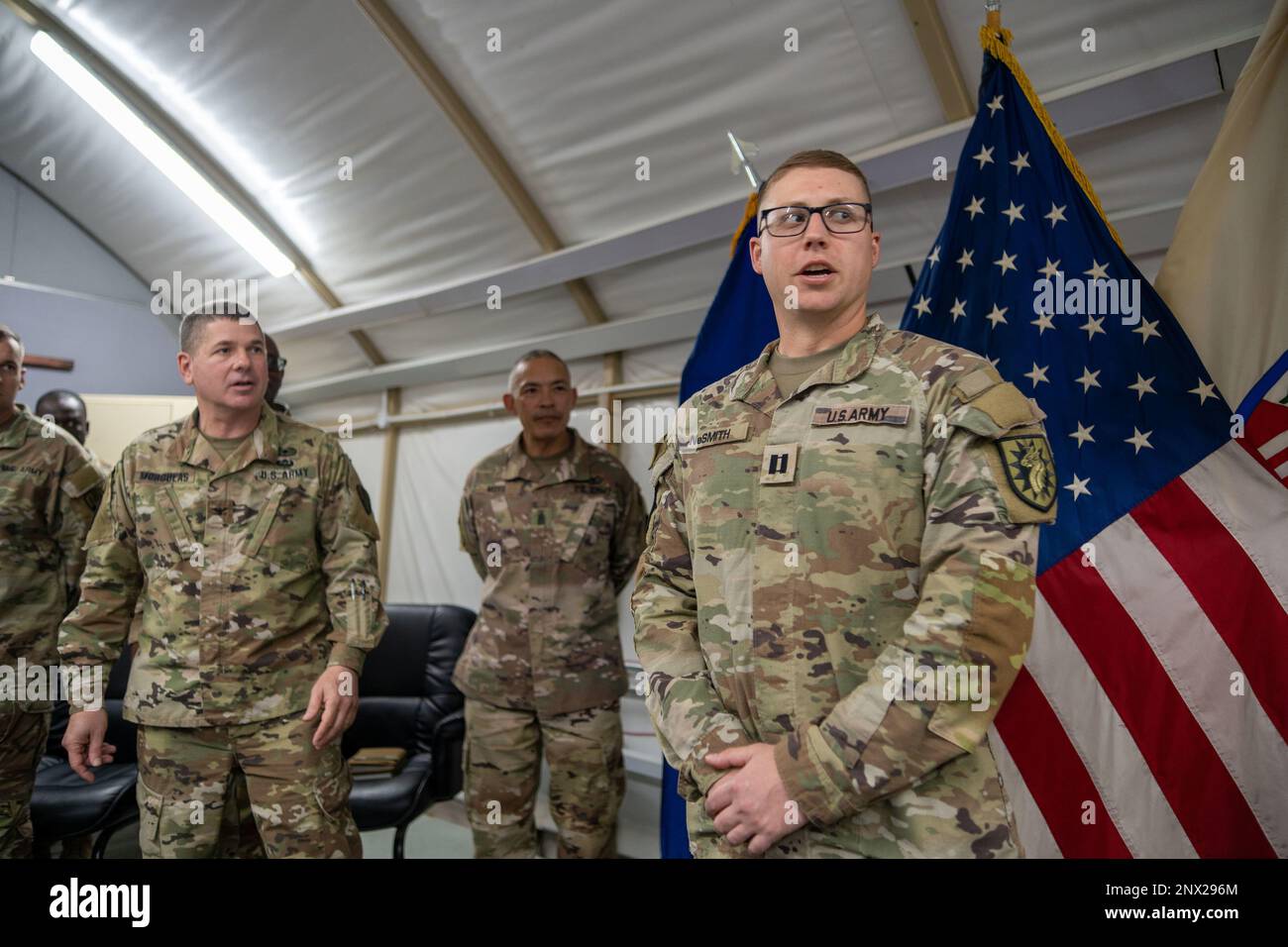 U.S. Army Capt. Kenneth Nesmith II, commander of the 1113th ...