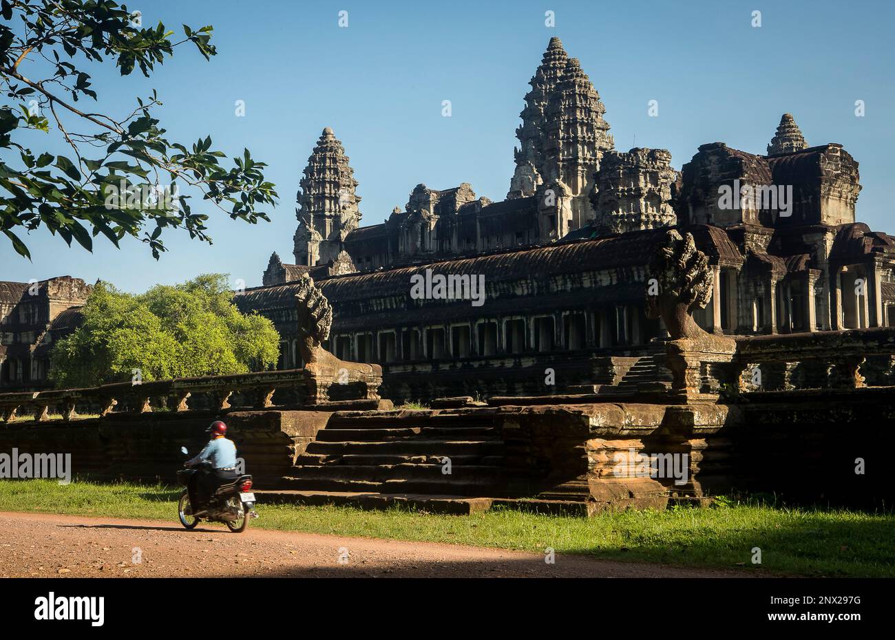 Cambodian temple angkor wat overview hi-res stock photography and ...