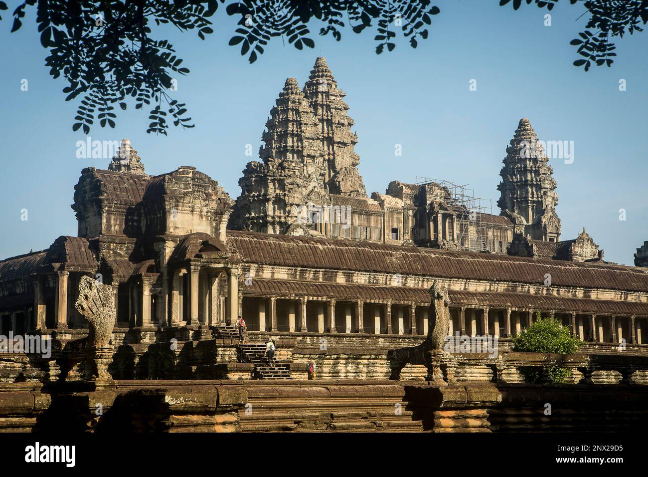 Cambodian temple angkor wat overview hi-res stock photography and ...