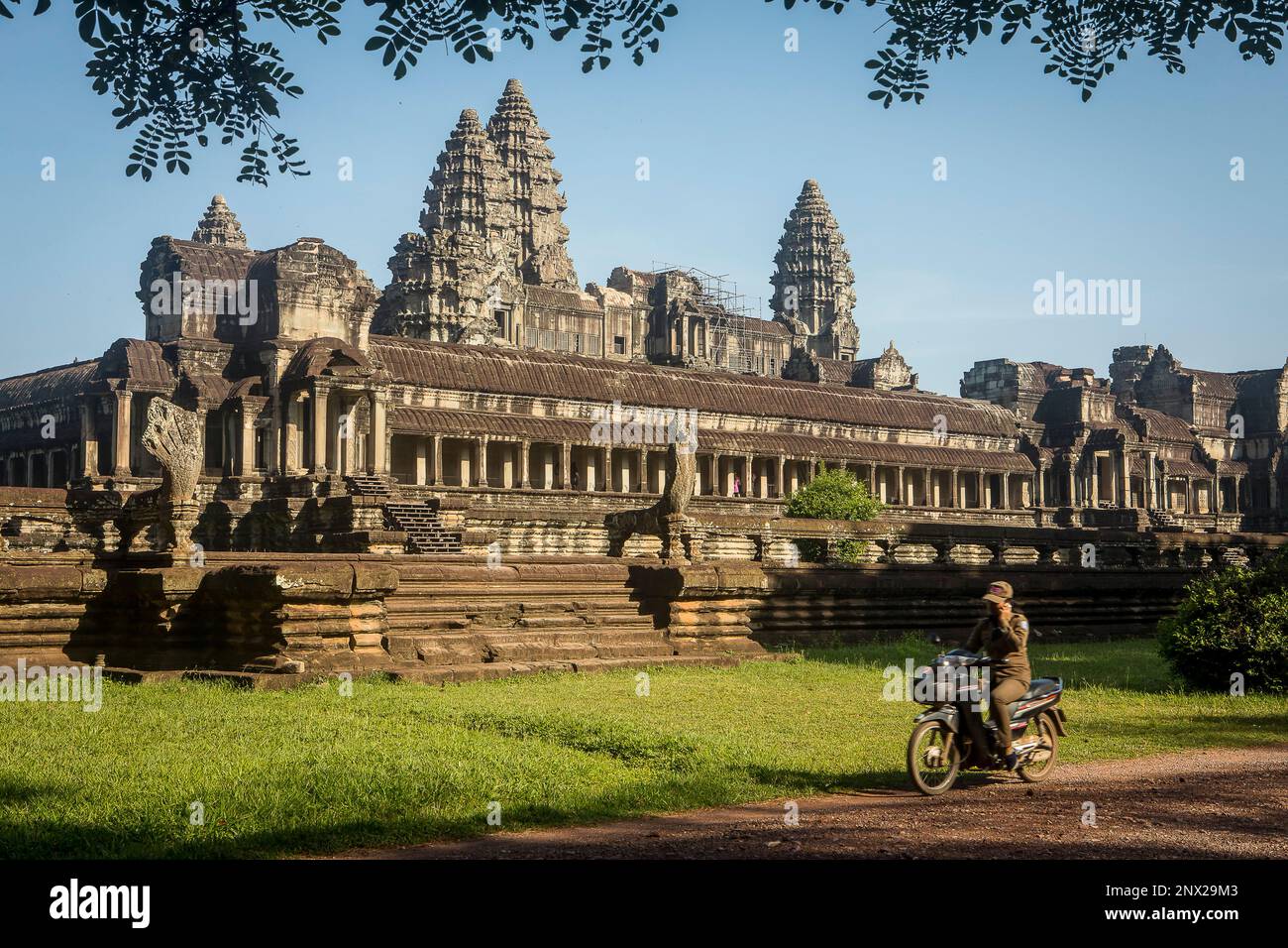 Cambodian temple angkor wat overview hi-res stock photography and ...