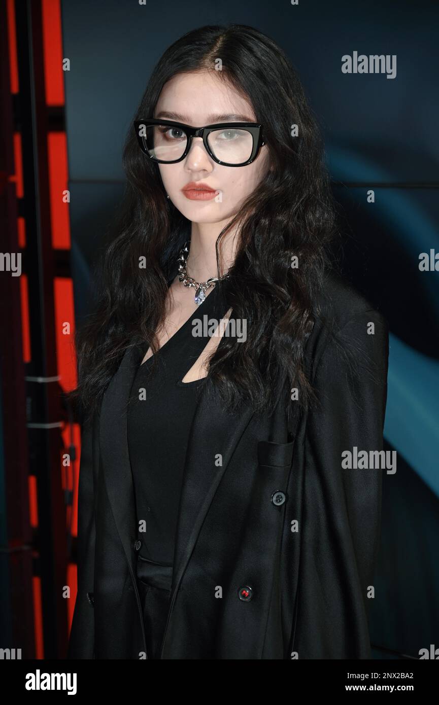 Chinese actress Lin Yun attended a brand activity in Shanghai, China ...