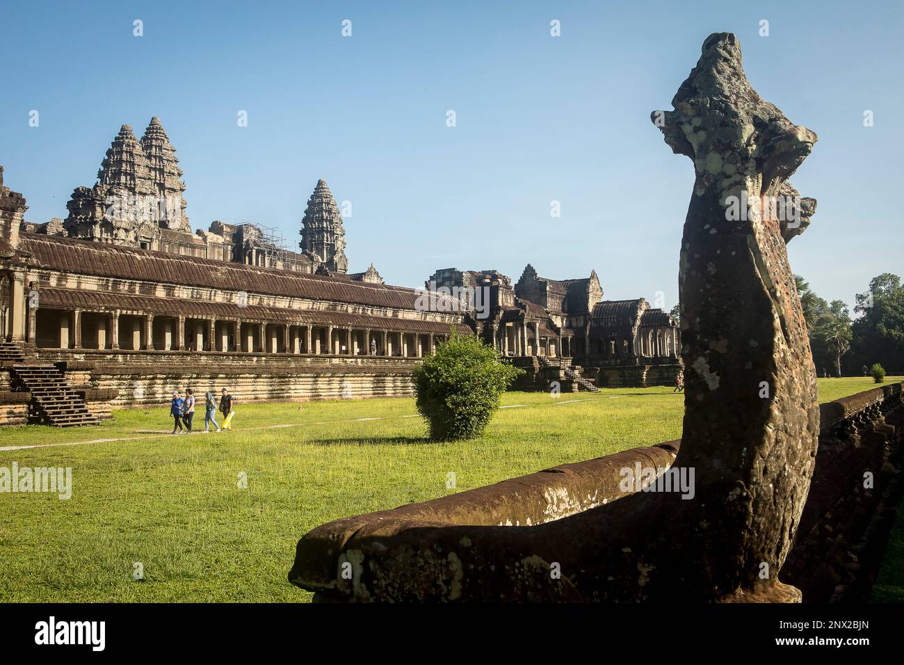 Cambodian temple angkor wat overview hi-res stock photography and ...