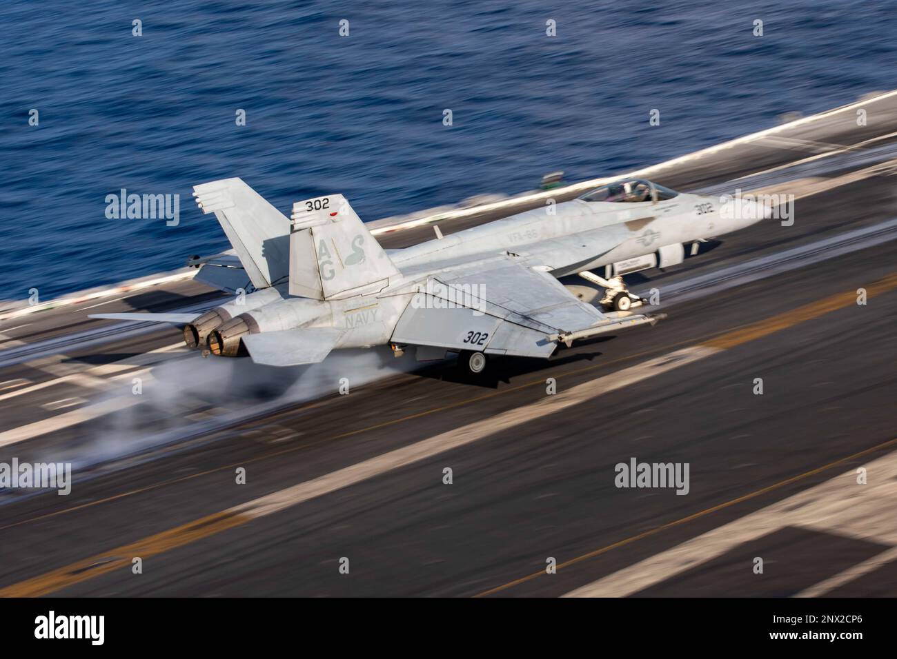 230123-UI066-1040 IONIAN SEA (Jan. 23, 2023) An F/A-18E Super Hornet ...