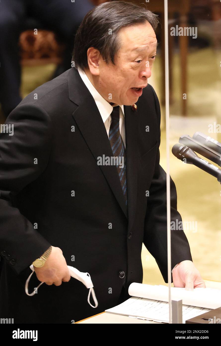 Tokyo, Japan. 1st Mar, 2023. Japanese Defense Minister Yasukazu Hamada ...